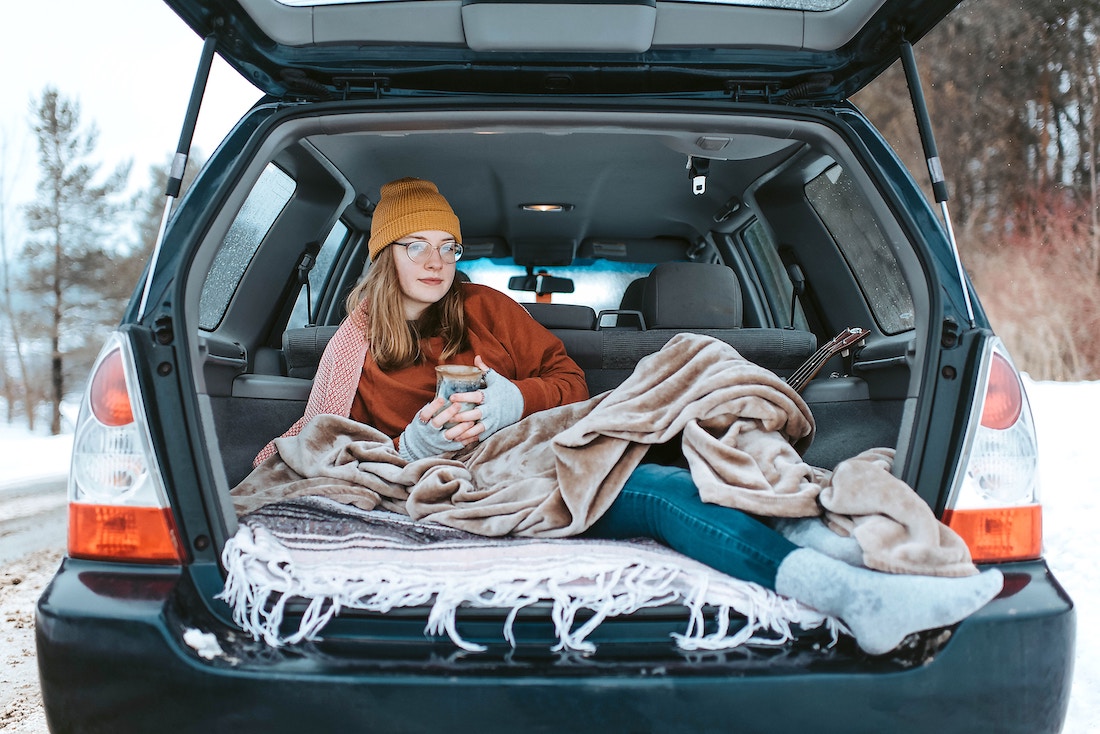 Warming Up A Car In The Garage