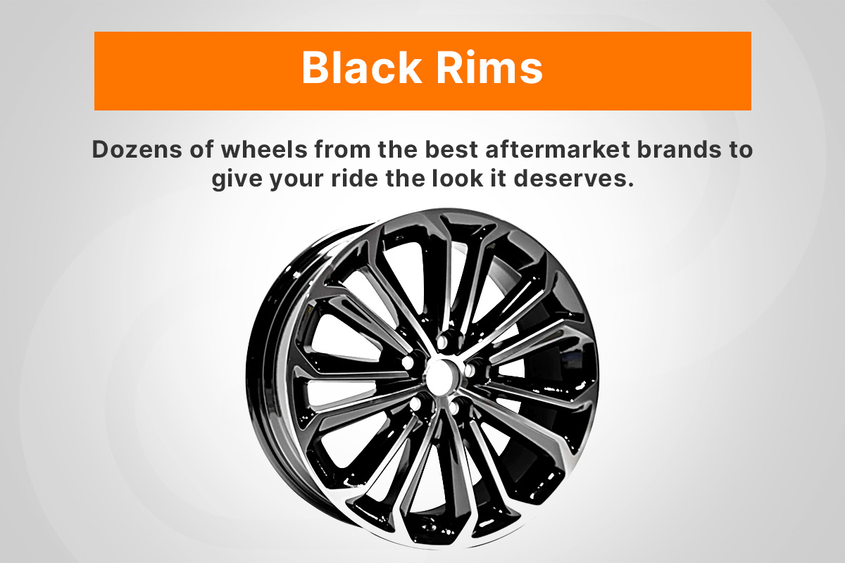 Black Rims - OE Replacement, Performance | CarParts.com