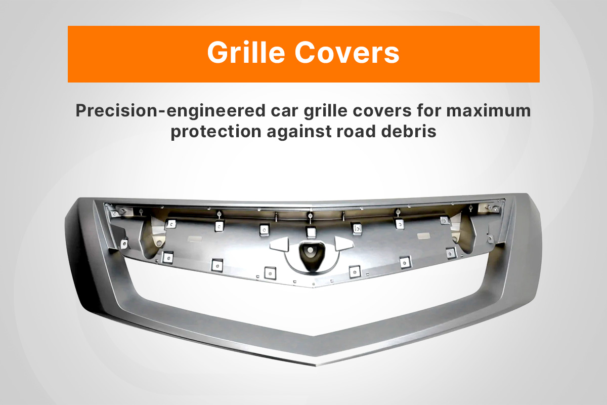 Grille Covers - Chrome Shell with Insert | CarParts.com