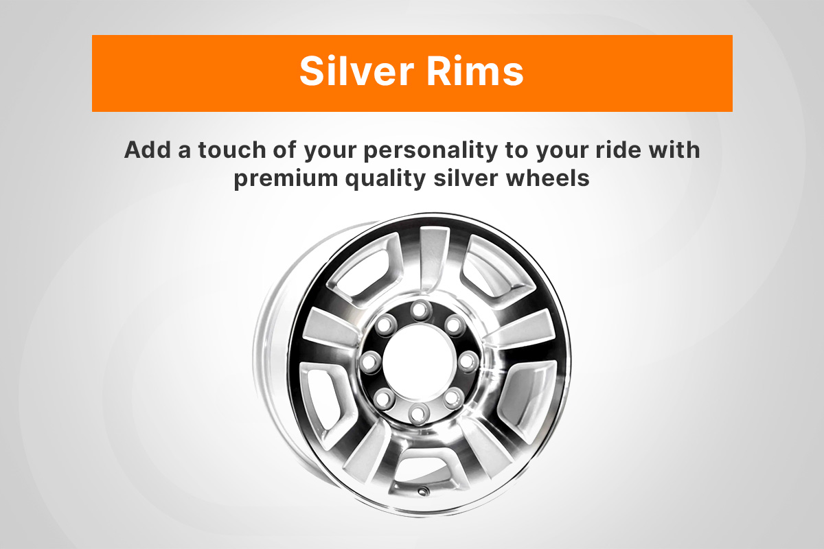 Silver Rims - OE Replacement, Performance | CarParts.com