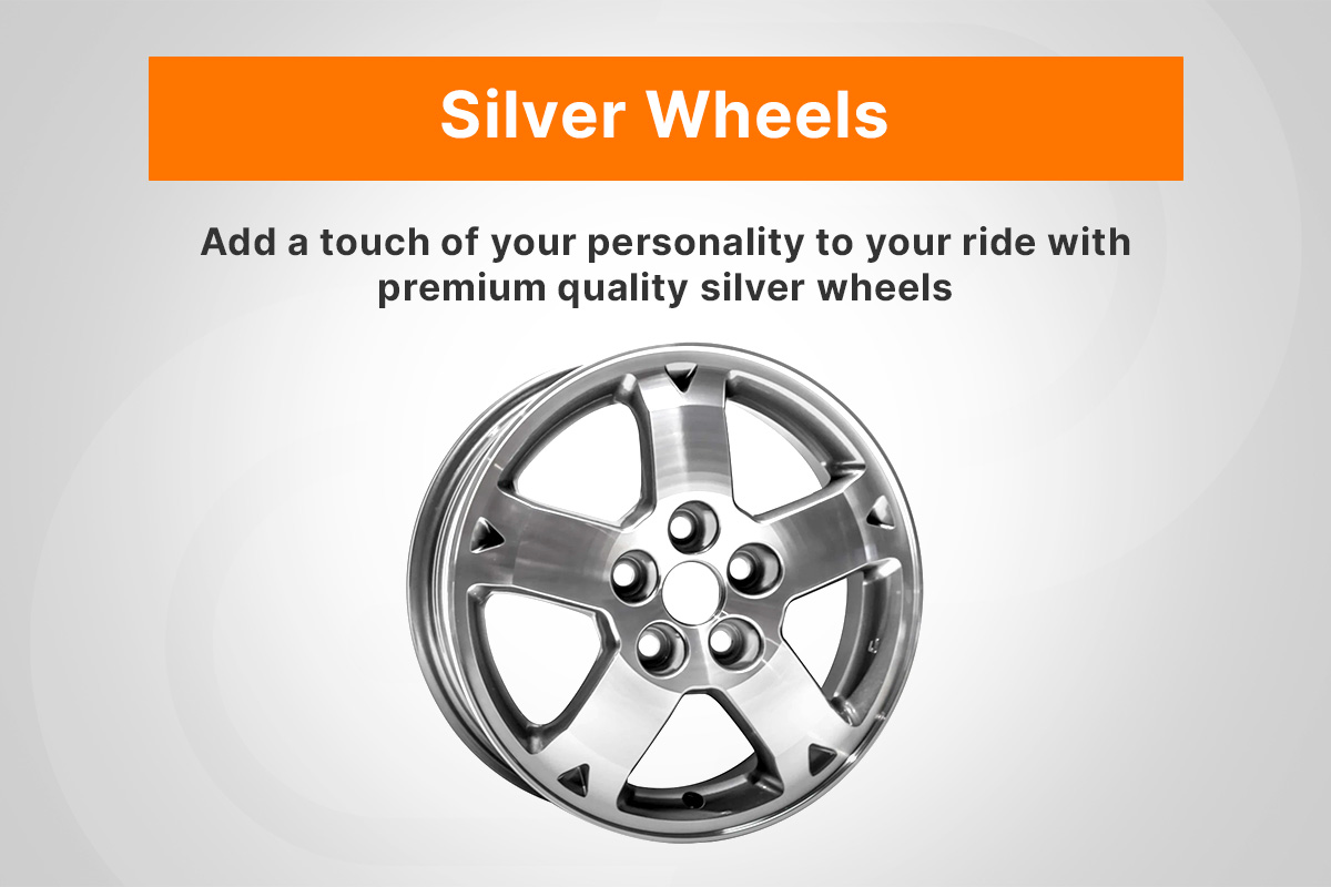 Silver Wheels - OE Replacement, Performance | CarParts.com