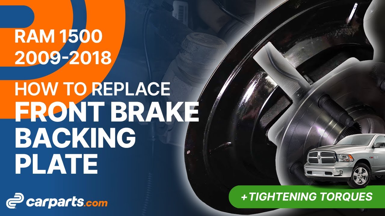 How to Replace Front Brake Backing Plate: 2009-2018 Dodge RAM 1500 - In ...