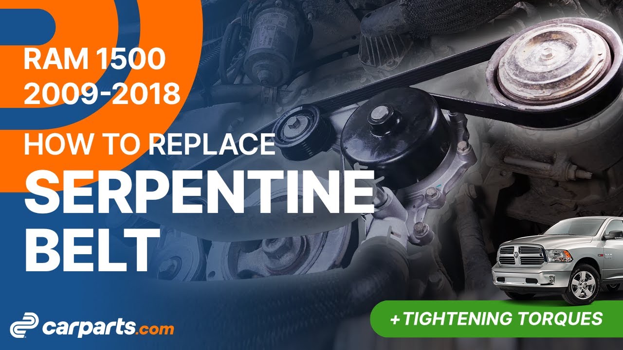 How to Replace Serpentine Belt: 2009-2018 Dodge RAM 1500 - In The ...