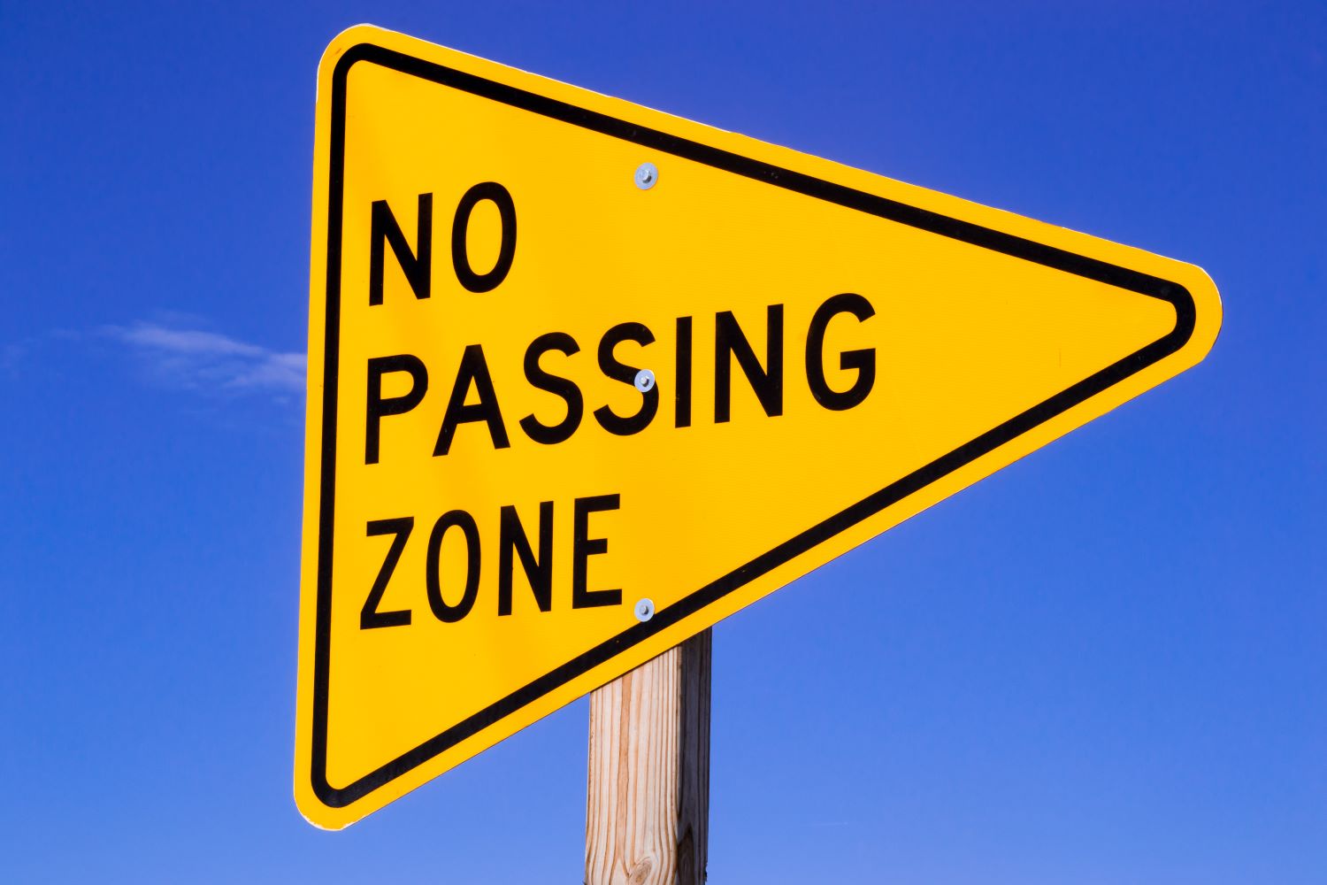 What Does A No Passing Zone Sign Mean In The Garage With