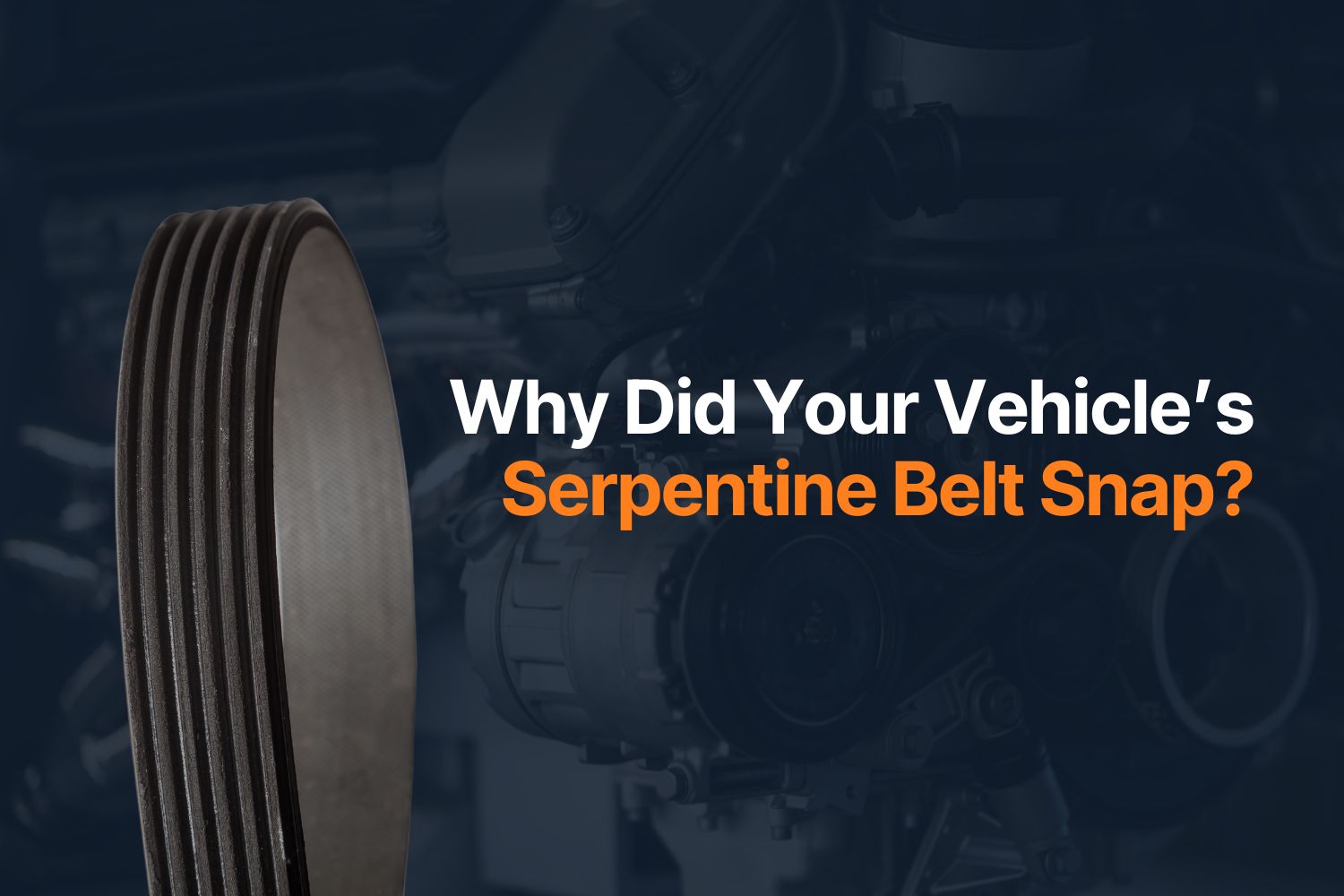 Why Did Your Vehicle’s Serpentine Belt Snap? - In The Garage with ...