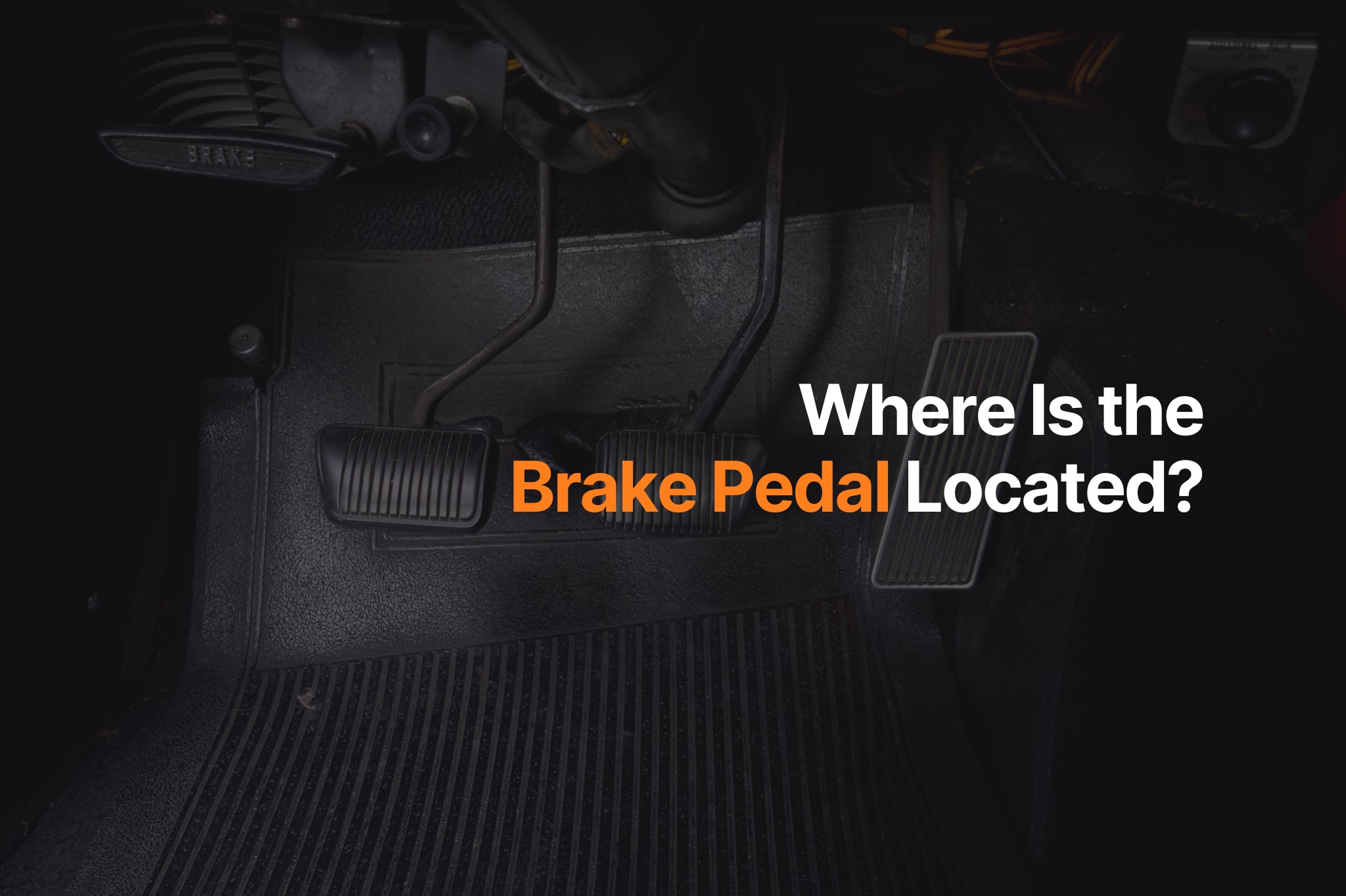 Where Is the Brake Pedal Located? - In The Garage with CarParts.com