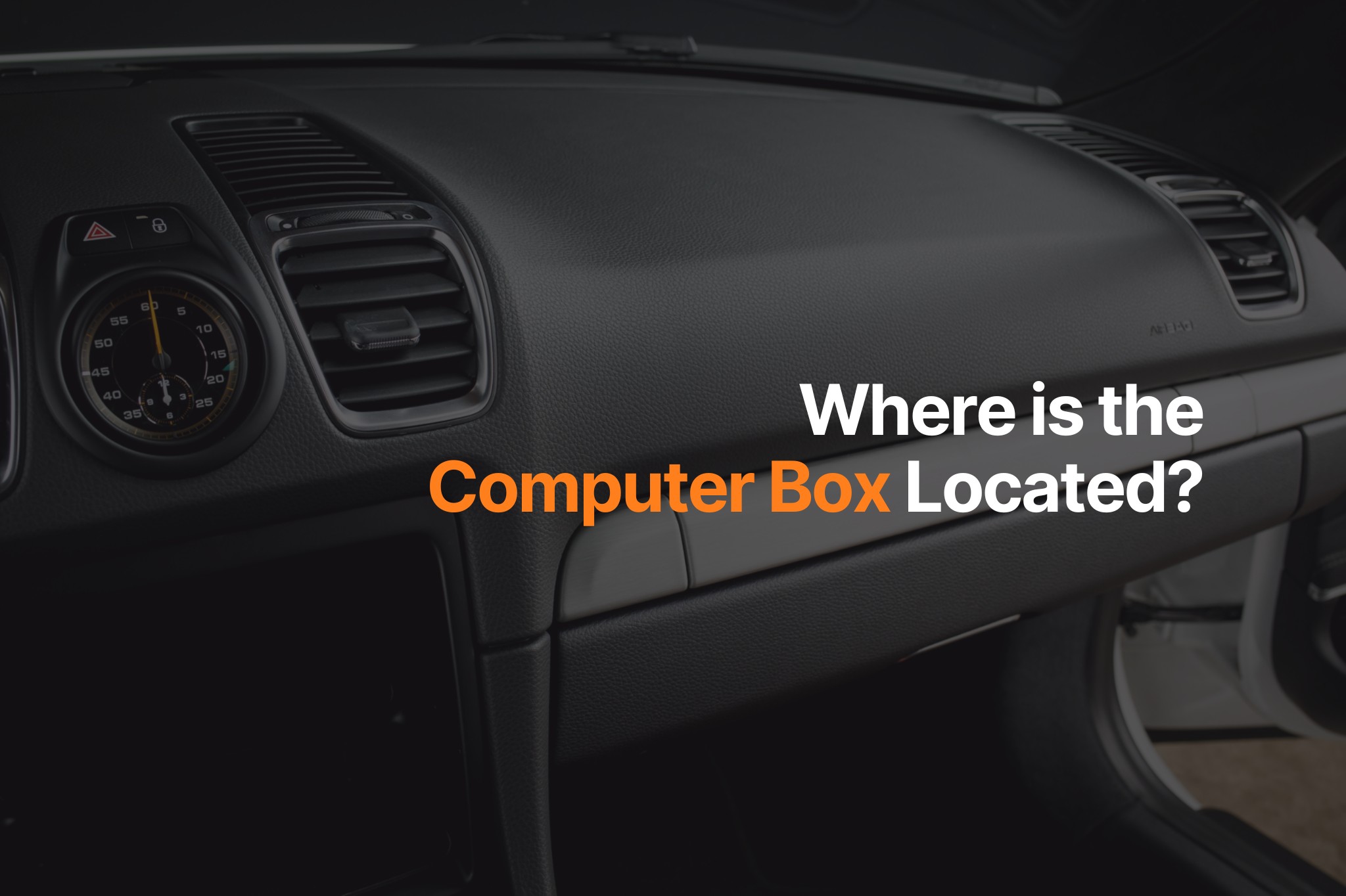 Where Is the Computer Box Located In a Car? - In The Garage with ...
